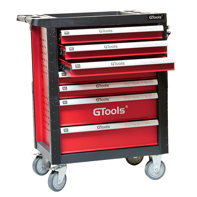 Wózek narzędziowy z wyposażeniem "A" GTOOLS GT-001-A CZERWONY - Sklep ...